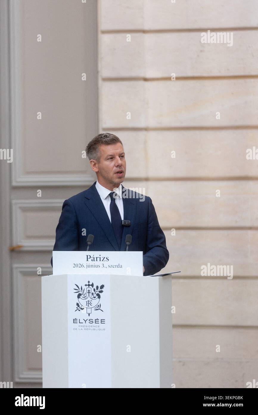 France's President Emmanuel Macron and Hungary's Prime Minister Peter ...