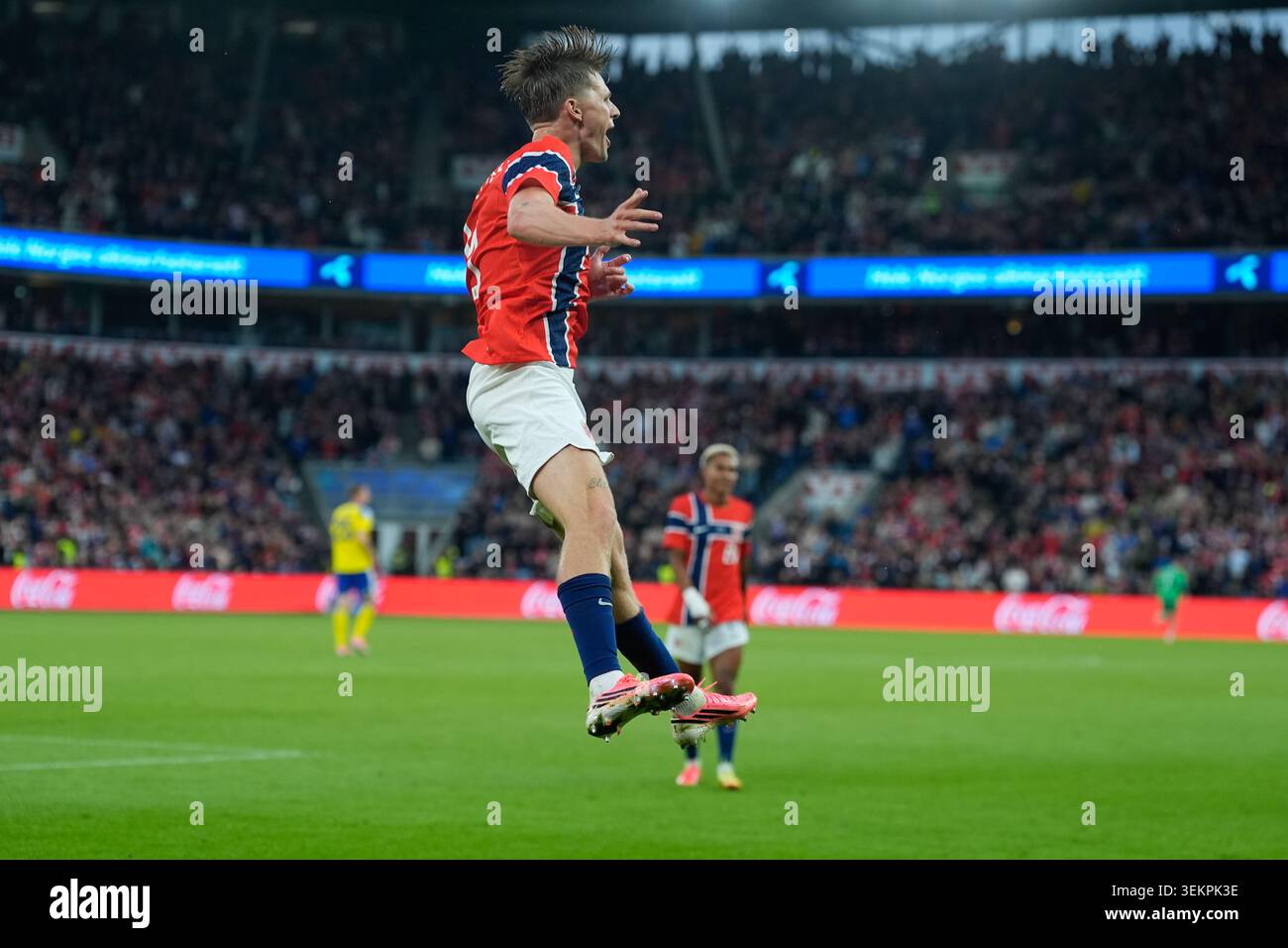 Oslo 20260601. David Møller Wolfe with a goal that is later annulled by ...