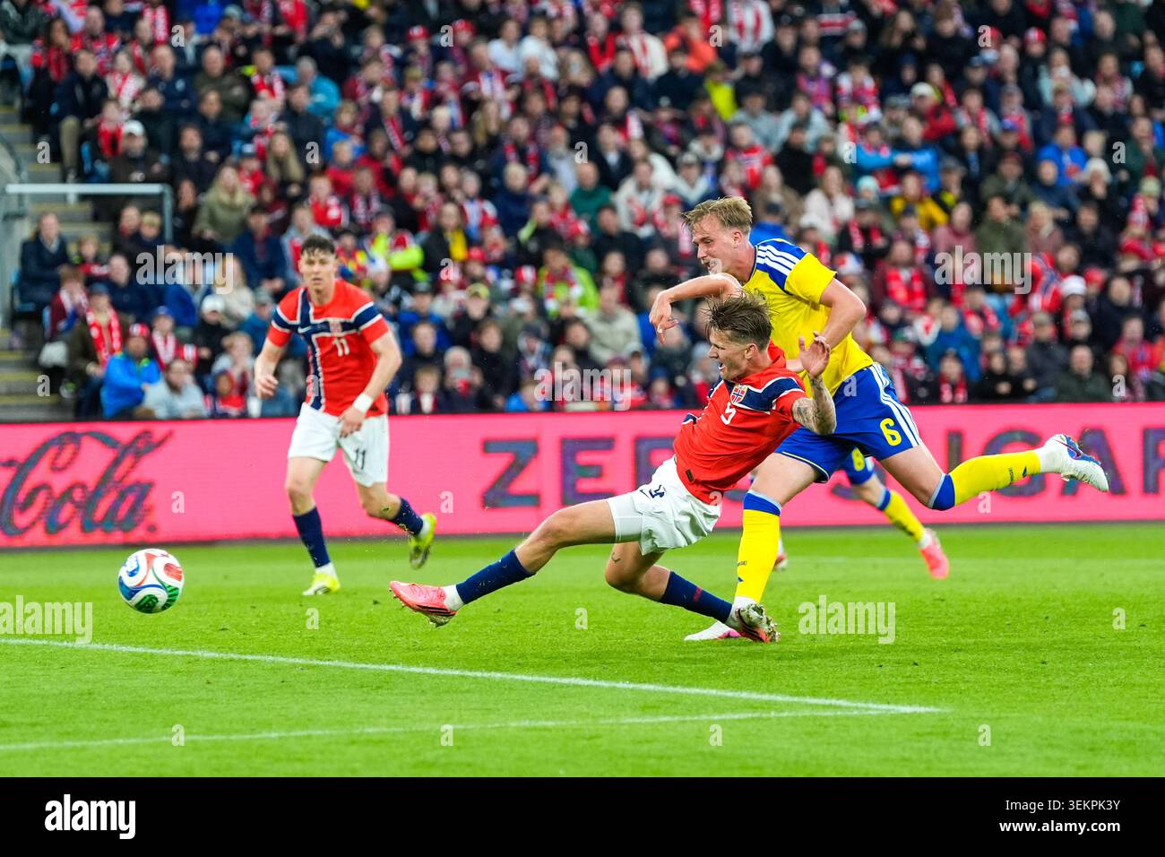 Oslo 20260601. David Møller Wolfe with a goal that is later annulled by ...