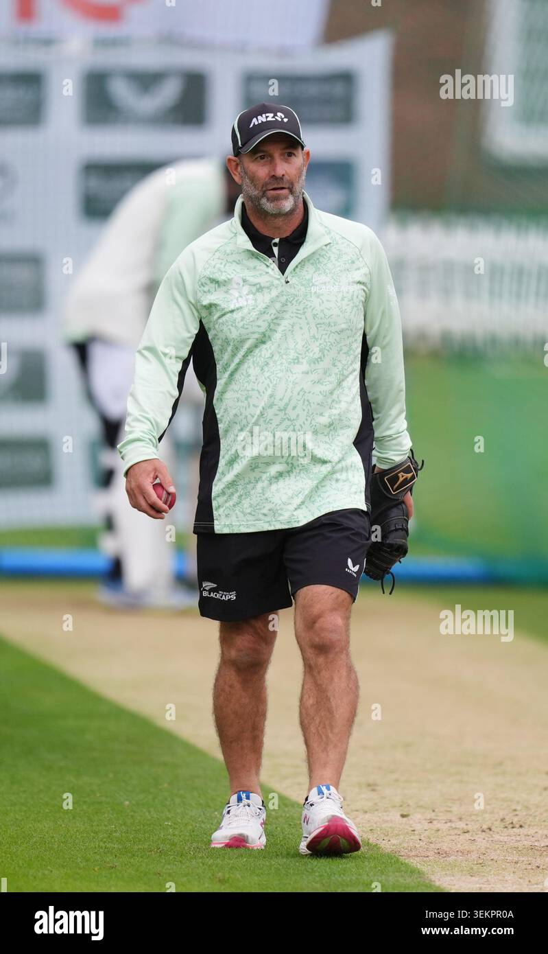 New Zealand head coach Rob Walter during a nets session at Lord's ...