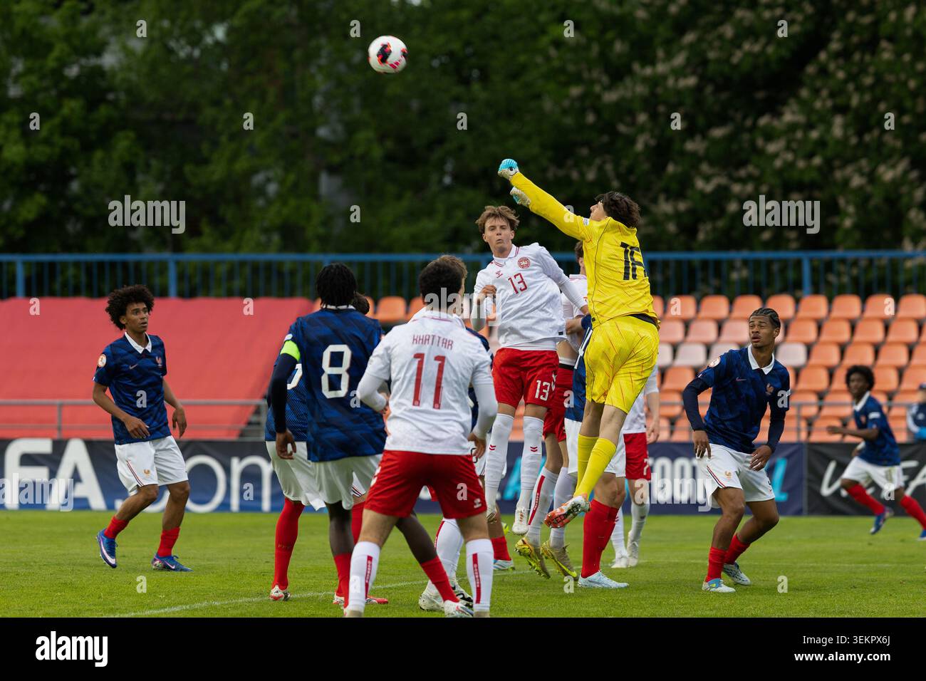 TALLIN, ESTONIA - MAY 29: Danish attack during the UEFA European Under ...