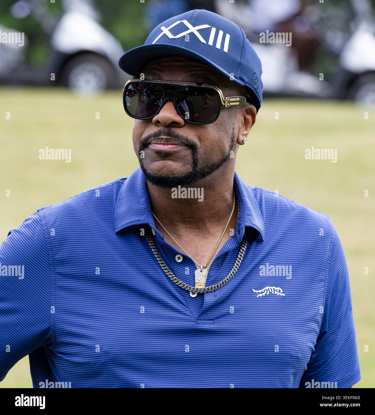 Chris Tucker attends the Steve Harvey Golf Classic at Eagles Landing ...