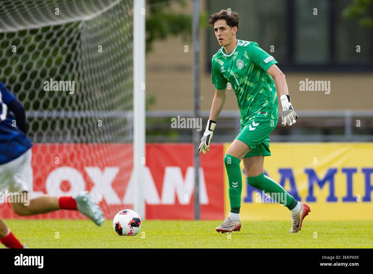 TALLIN, ESTONIA - MAY 29: Elias Medina of Denmark during the UEFA ...
