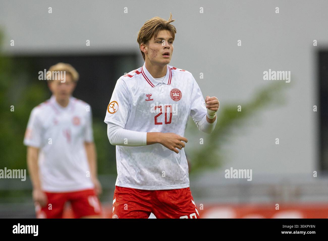 TALLIN, ESTONIA - MAY 29: Tobias Baden Ekstrand (# 20) of Denmark ...