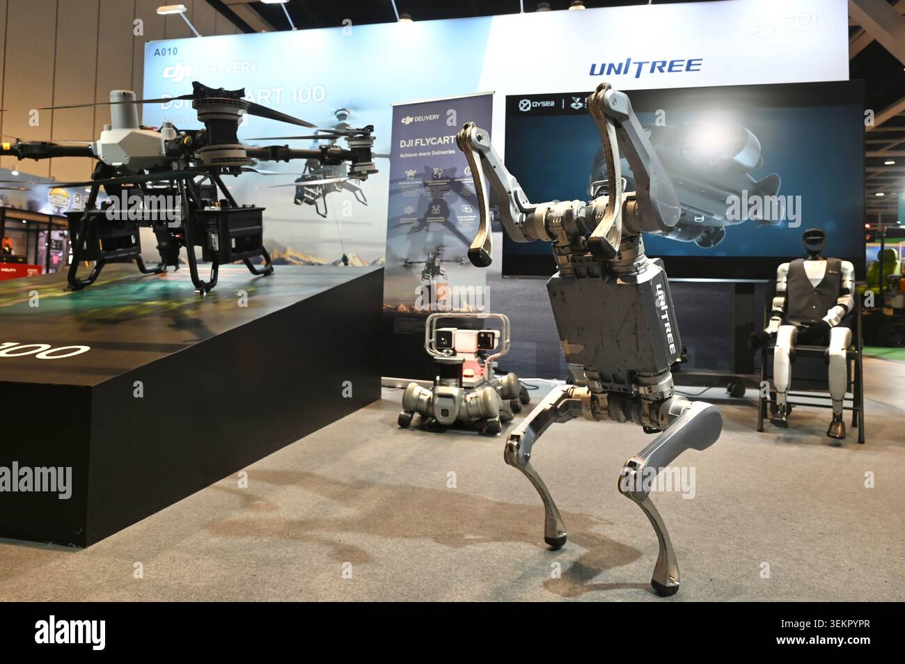 Some Unitree's Robots display at the OSH INNO EXPO 2026, Hong Kong ...