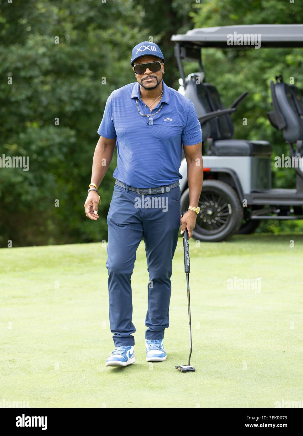 Chris Tucker attends the Steve Harvey Golf Classic at Eagles Landing ...