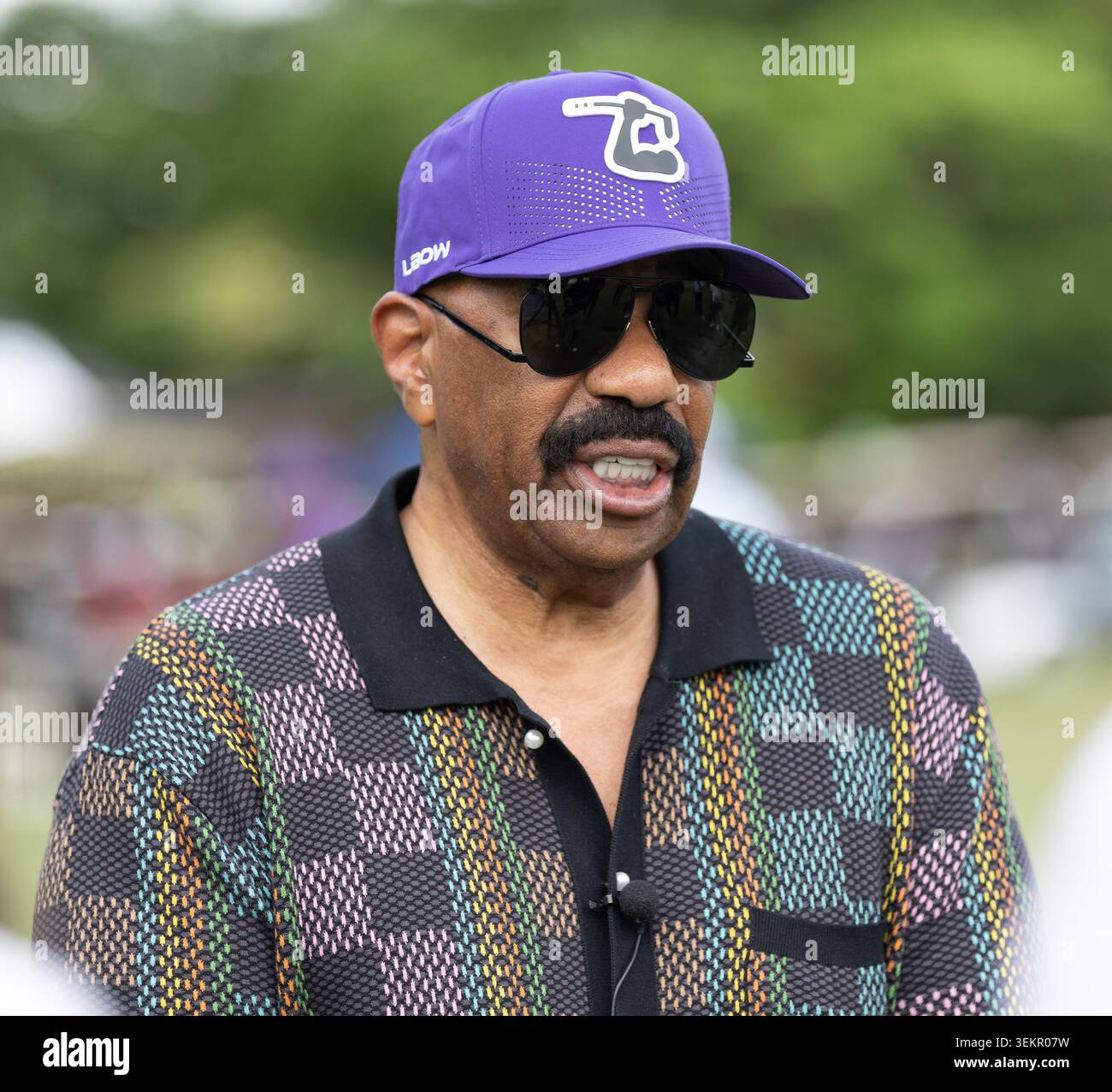 Steve Harvey attends the Steve Harvey Golf Classic at Eagles Landing ...