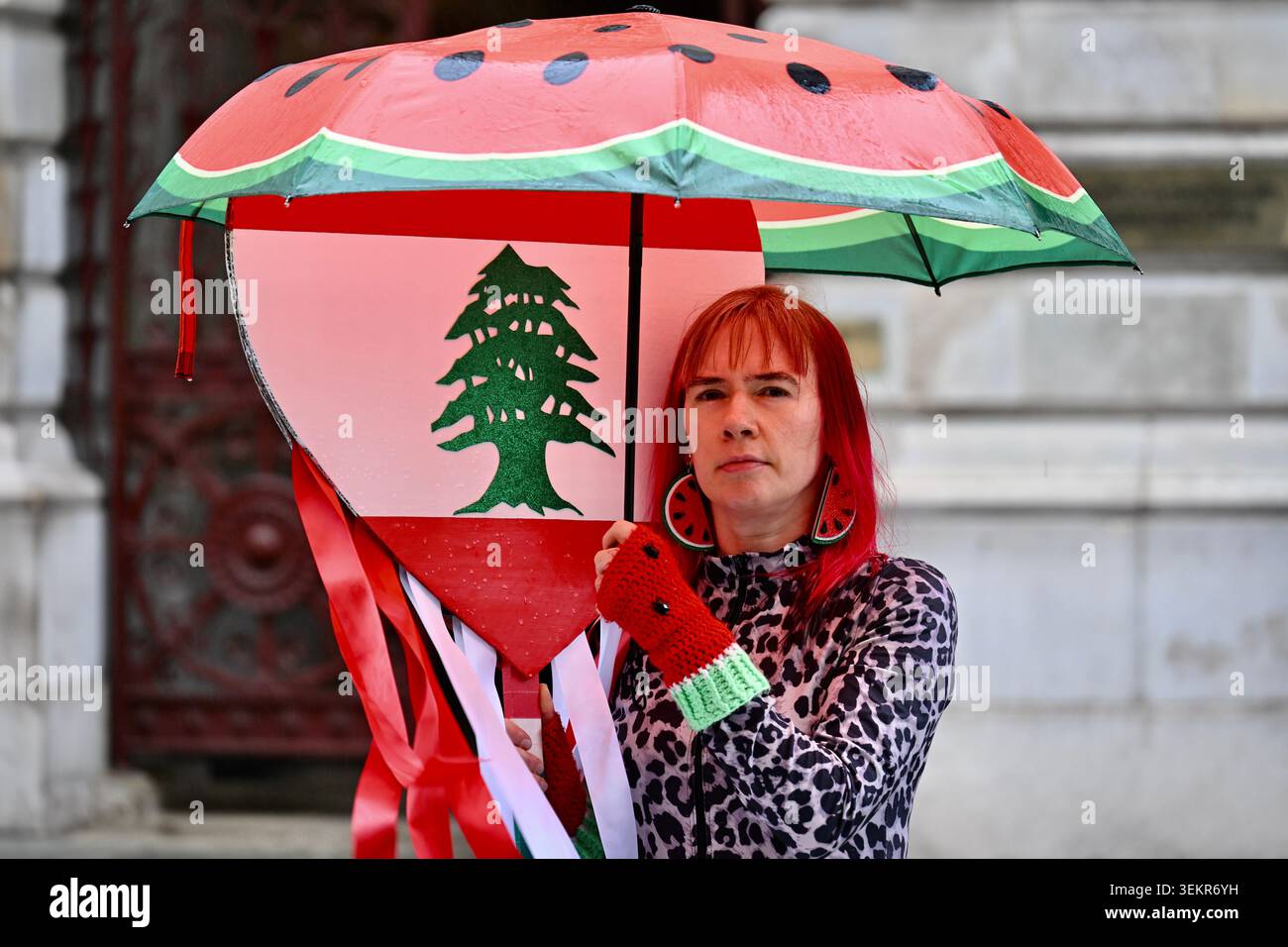 London, UK. Pro-Palestine Protest outside the Foreign, Commonwealth and ...