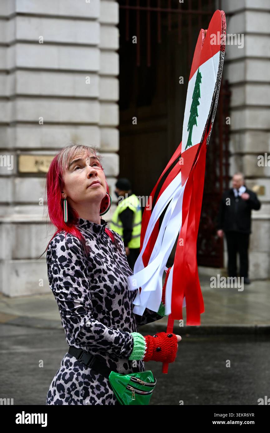 London, UK. Pro-Palestine Protest outside the Foreign, Commonwealth and ...