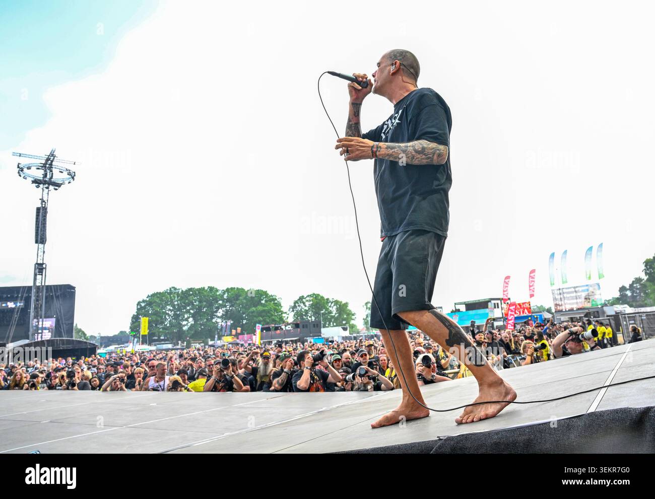 Down, USA, plays on Wednesday at the Sweden Rock Festival outside ...