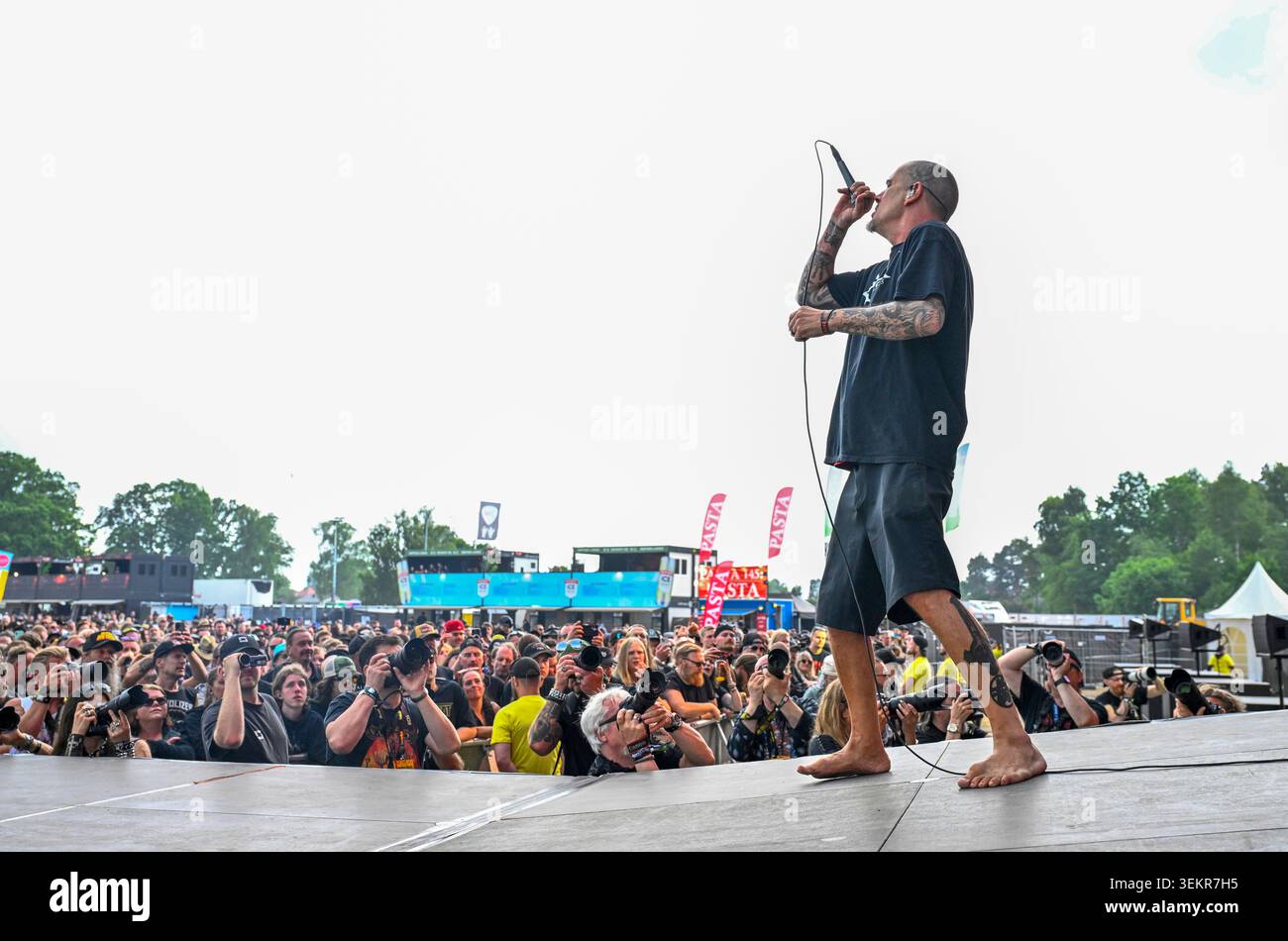 Down, USA, plays on Wednesday at the Sweden Rock Festival outside ...