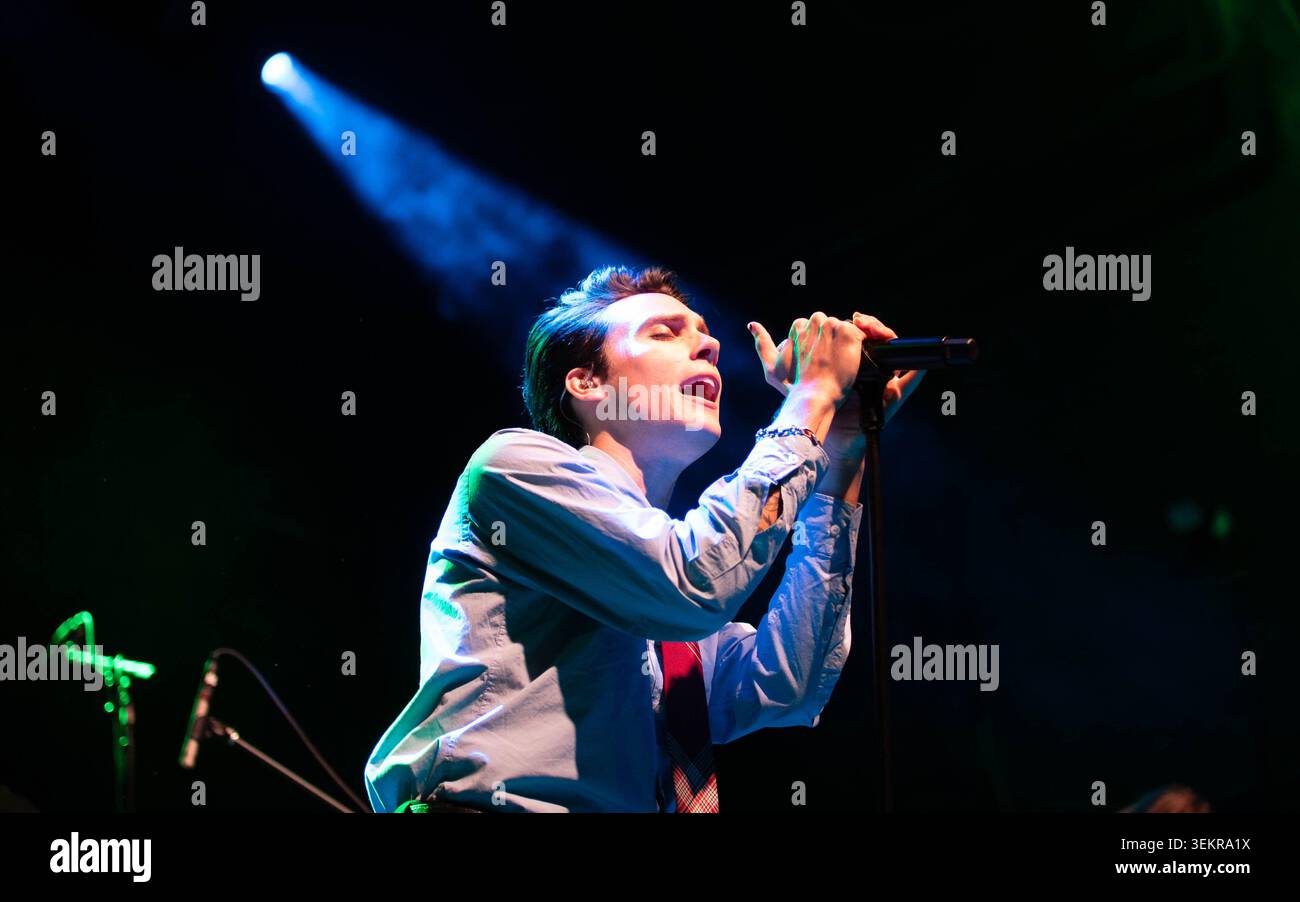 Cameron Boyer of Weathers performing at o2 Academy in Glasgow Scotland ...