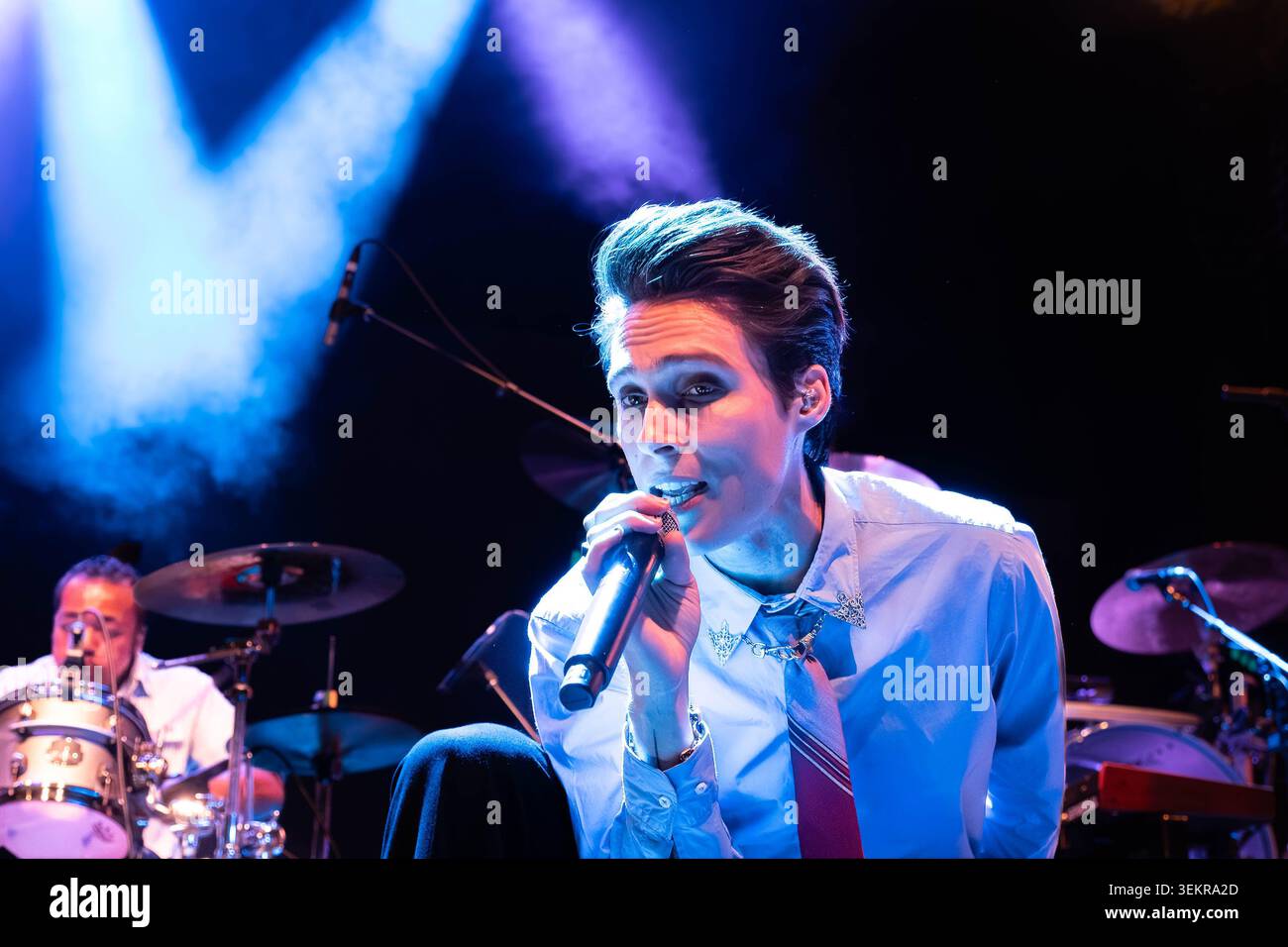 Cameron Boyer of Weathers performing at o2 Academy in Glasgow Scotland ...