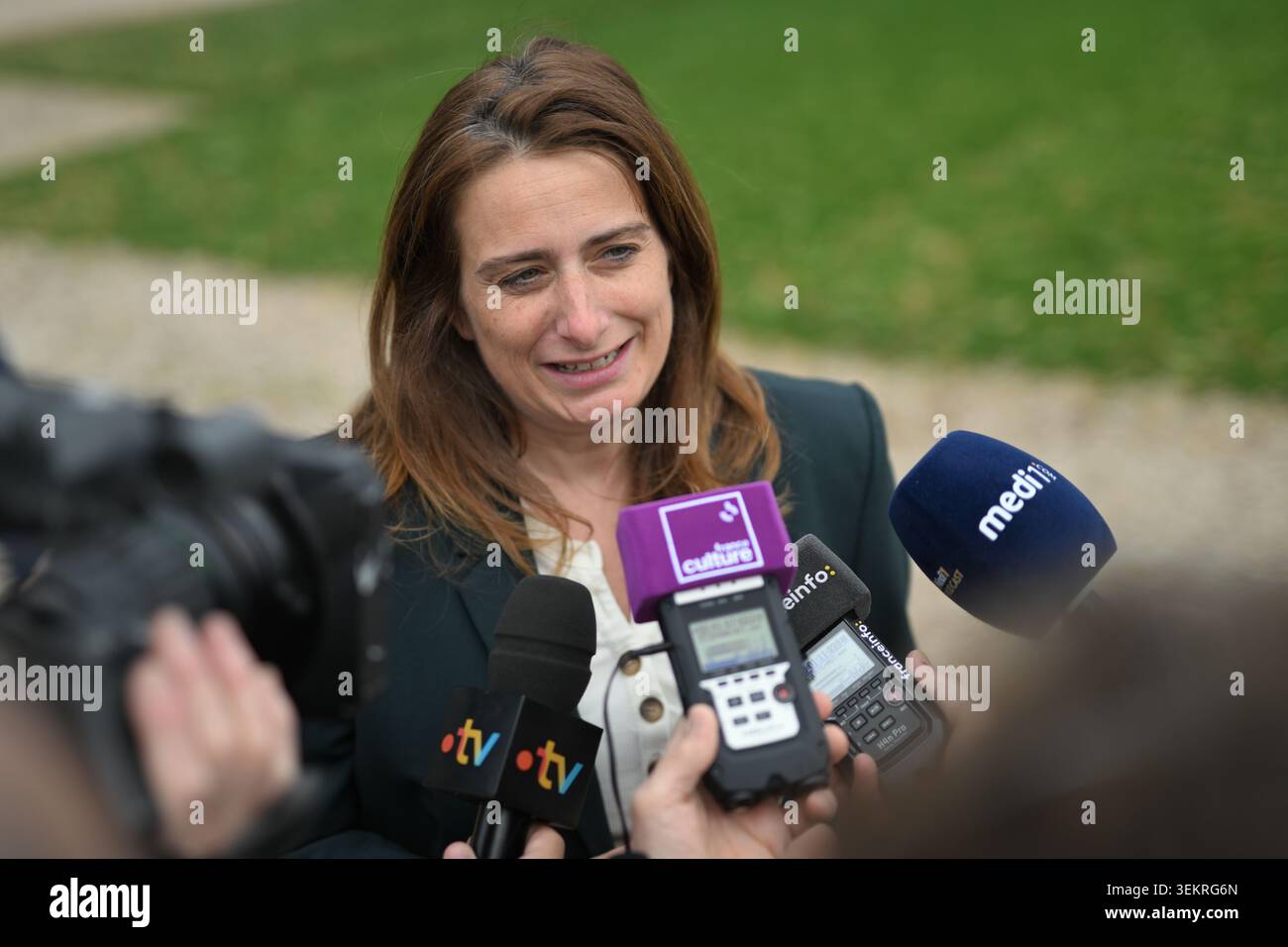 National secretary of les Ecologistes Marine Tondelier - national ...