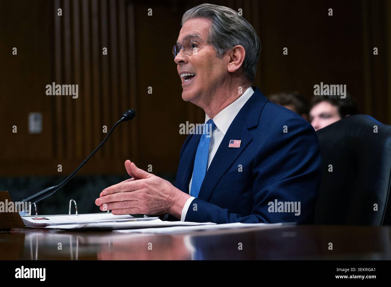 Treasury Secretary Scott Bessent testifies before the Senate Committee ...