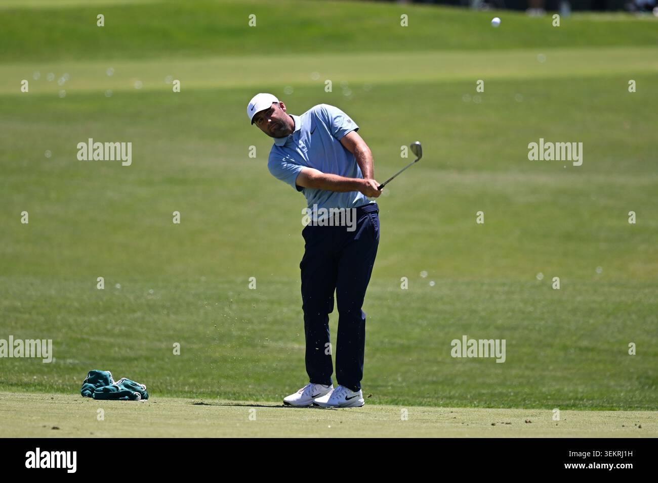 June 3, 2026: Scottie Scheffler (USA) hits on the chipping green in at ...