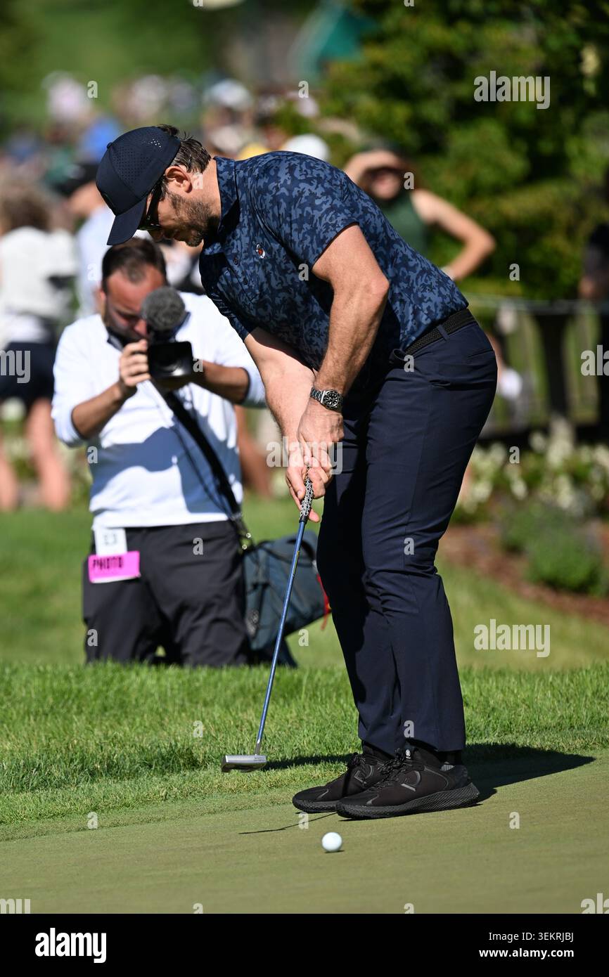 June 3, 2026: Actor Chris Pratt puts on the 9th hole in the Workday ...