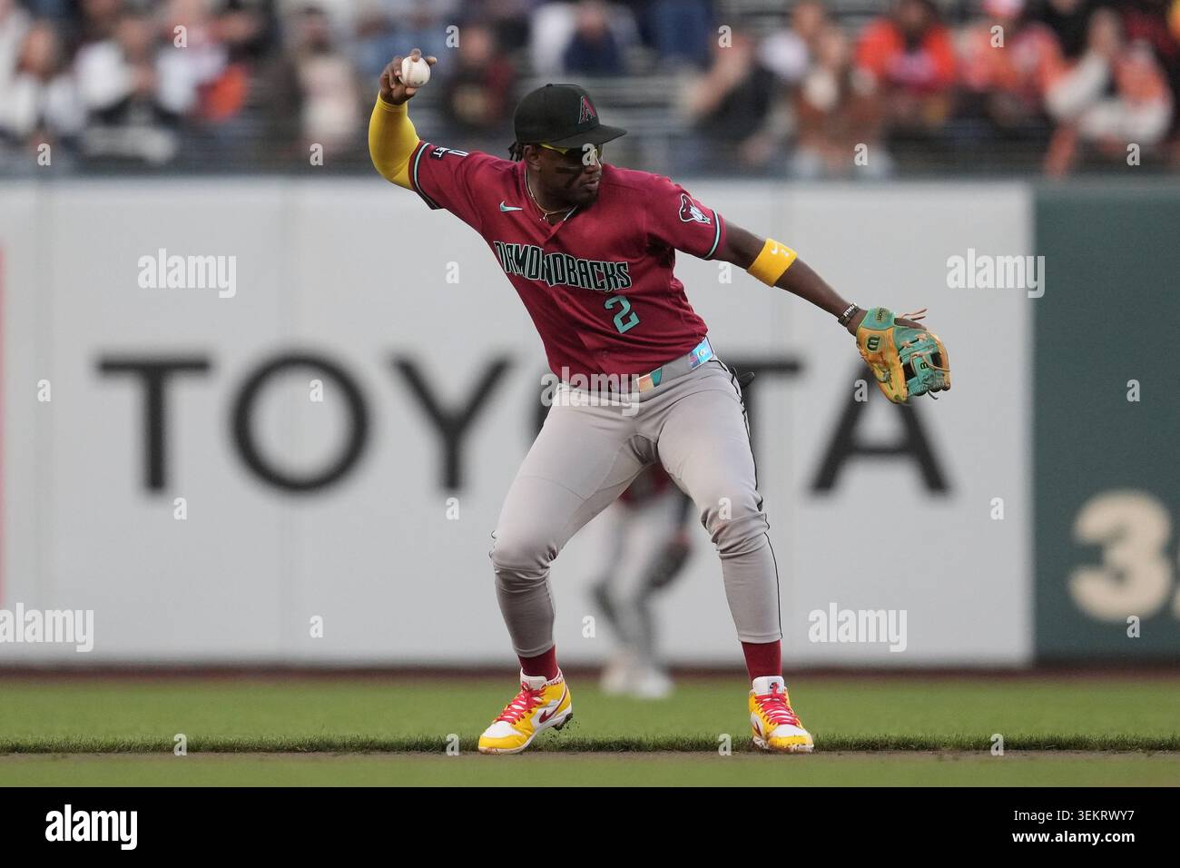 Arizona Diamondbacks shortstop Geraldo Perdomo during a baseball game ...
