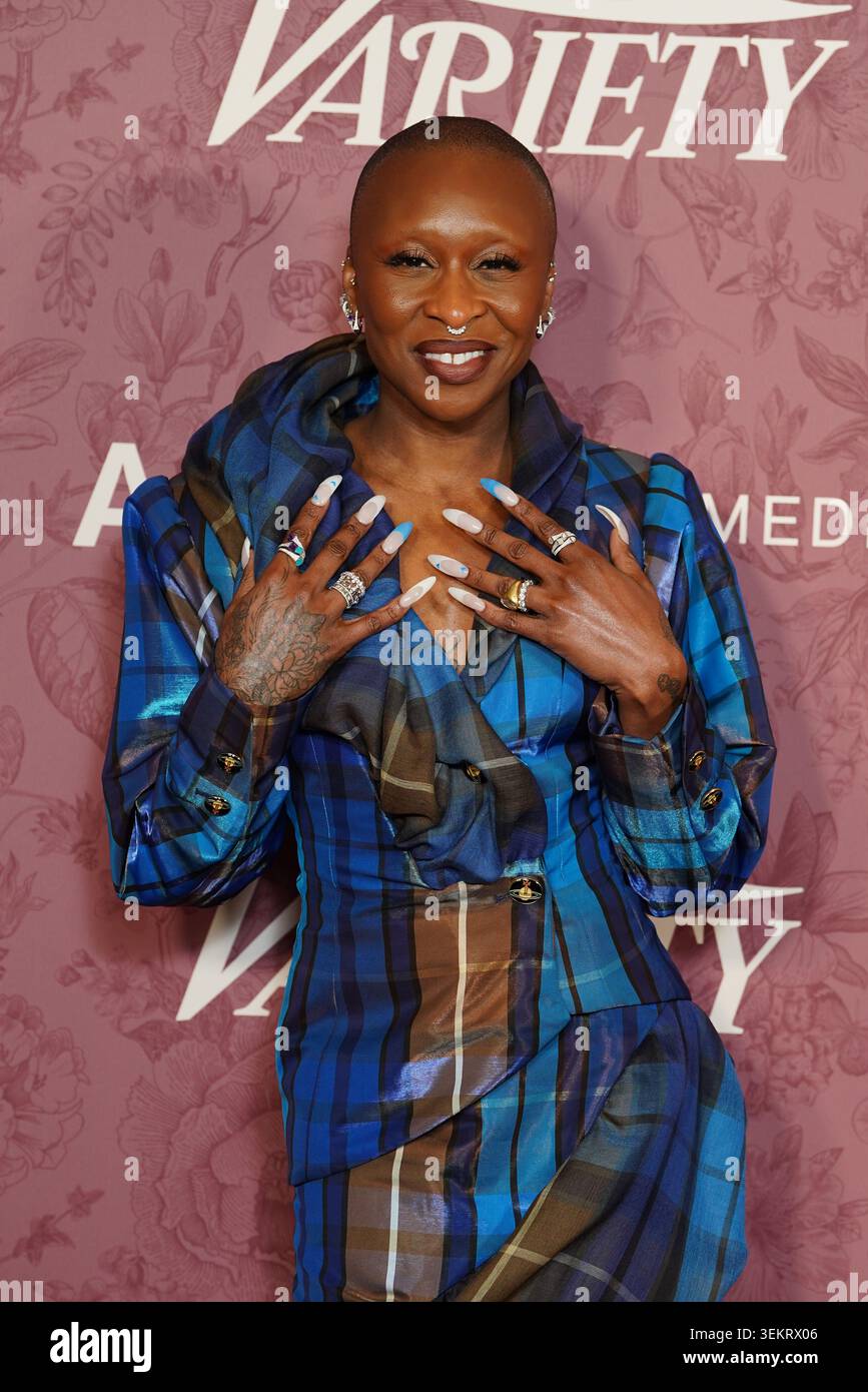 Cynthia Erivo attends the Variety Power of Women: London at the ...