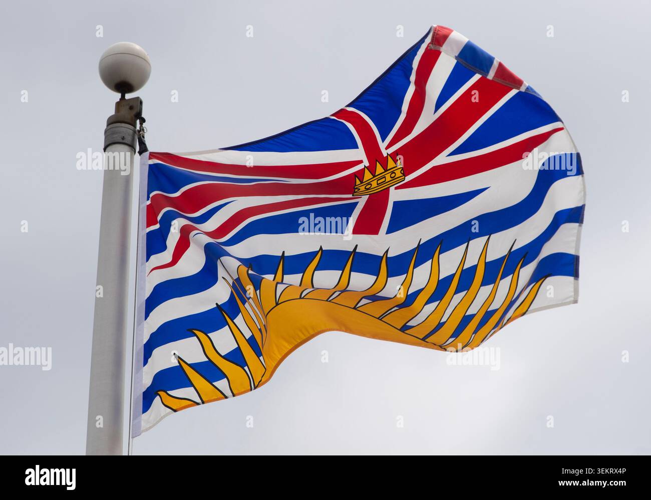 British Columbia's provincial flag flies in Ottawa, Friday July 3, 2020 ...