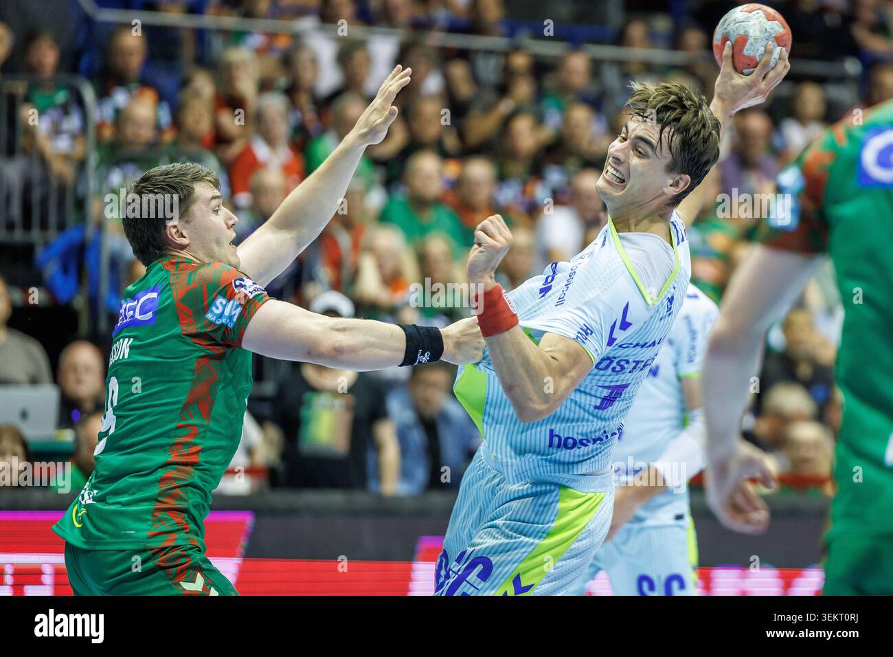 03 June 2026, Saxony-Anhalt, Magdeburg: Handball, Men: Bundesliga, SC ...