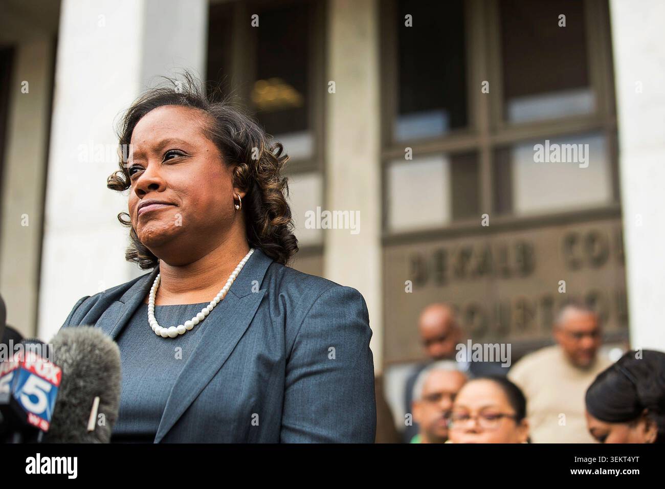 FILE - DeKalb County District Attorney Sherry Boston speaks during a ...