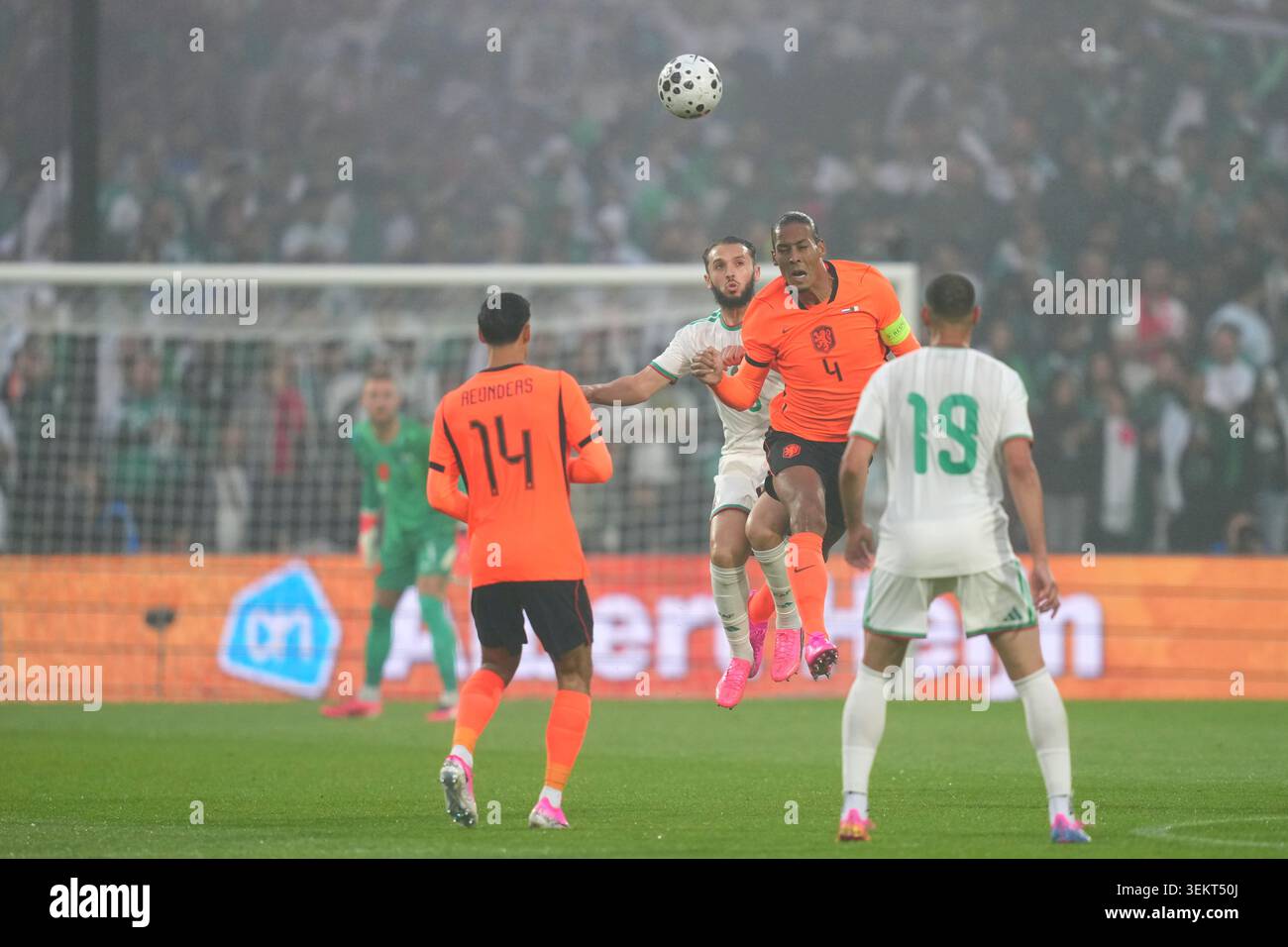 Rotterdam - Amine Gouiri of Algeria, Virgil van Dijk of The Netherlands ...