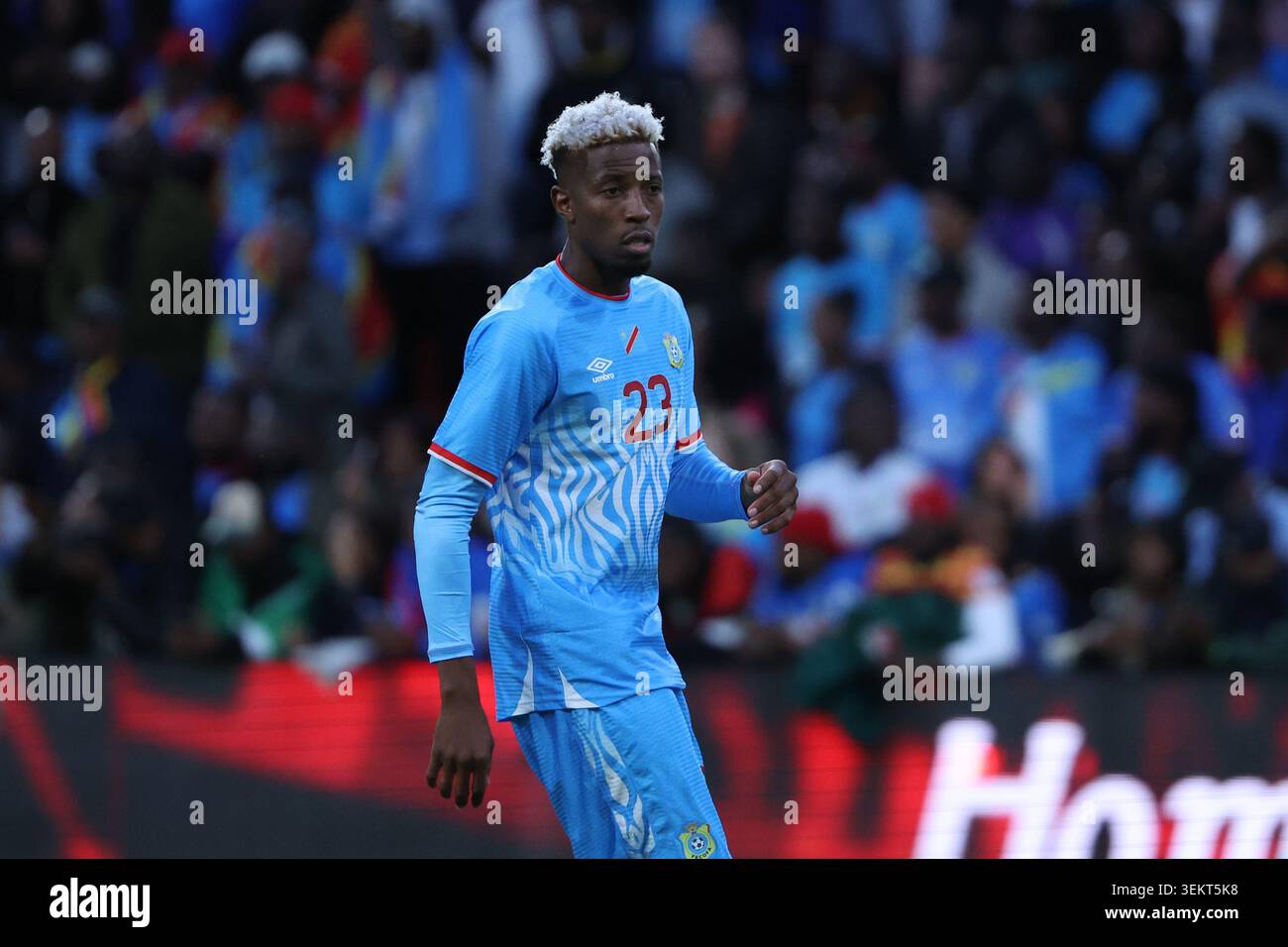 DR Congo's Simon Banza during the international friendly soccer match ...