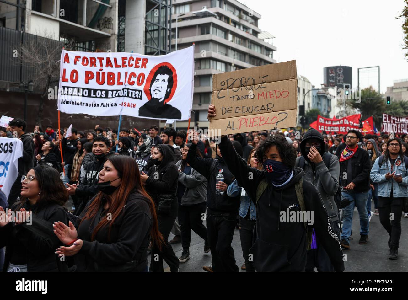 Various student organizations called for a nationwide strike and march ...