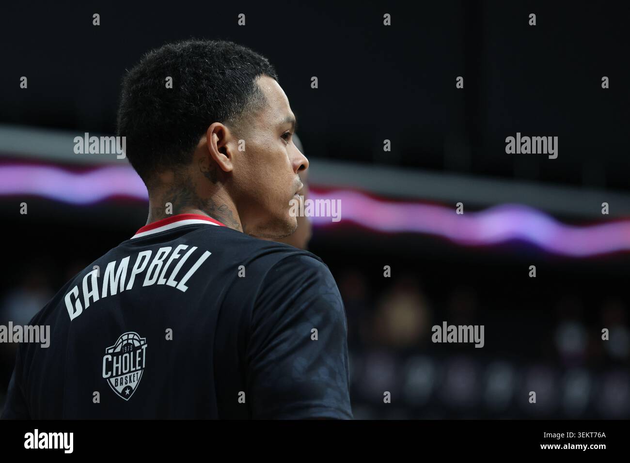 Guard T.J CAMPBELL (#44 Cholet Basket) during the Betclic Elite game ...