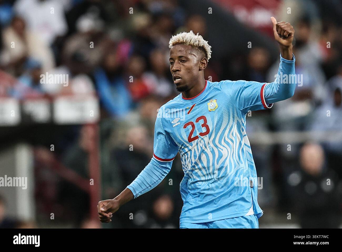 Congolese Simon Banza pictured during a friendly soccer game between ...