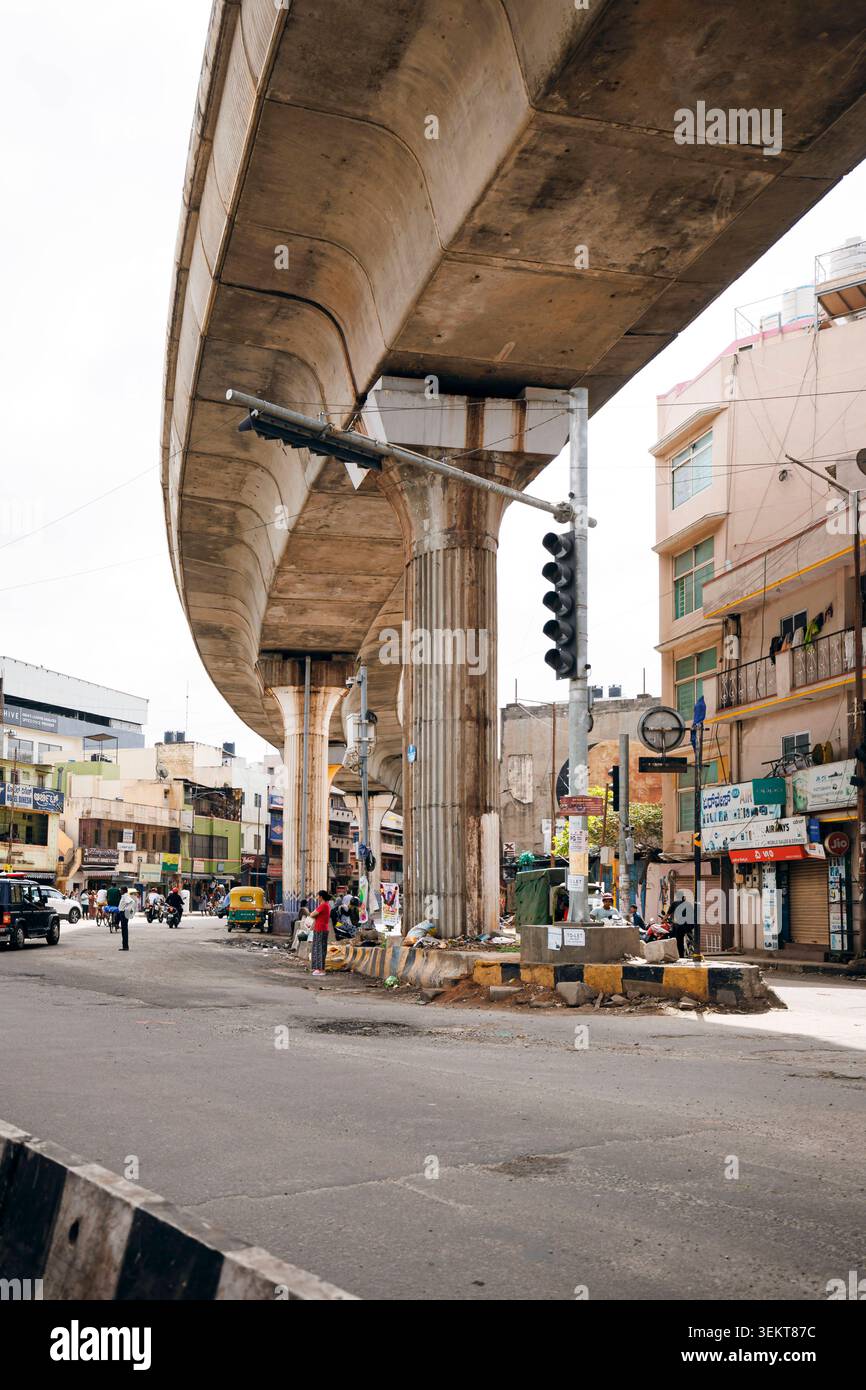 Strassenansicht von Bangalore Bangalore Indien *** Street view of ...