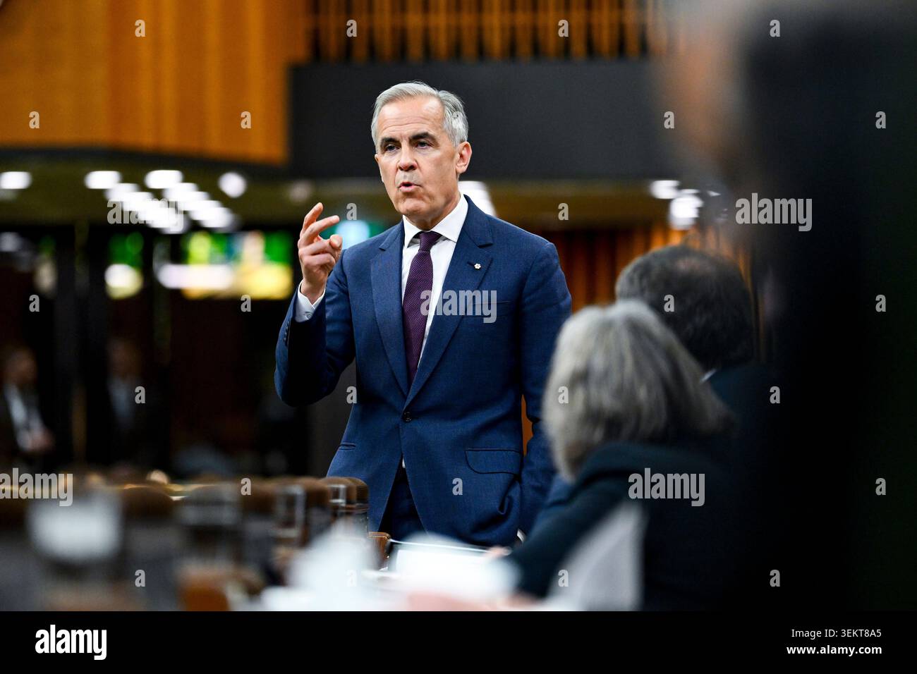 Prime Minister Mark Carney rises during Question Period in the House of ...