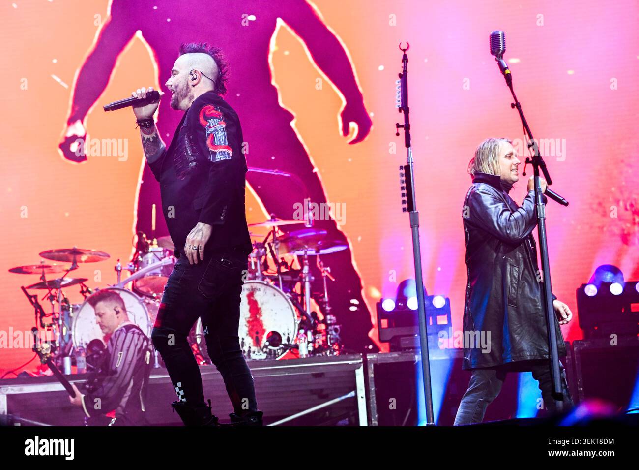 Three Days Grace, Canada, plays during Sweden Rock Festival outside ...