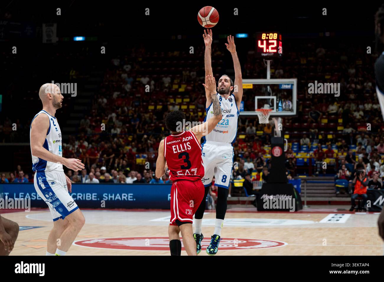 IPA85300703 - Amedeo Della Valle (Pallacanestro Brescia) attempt a ...