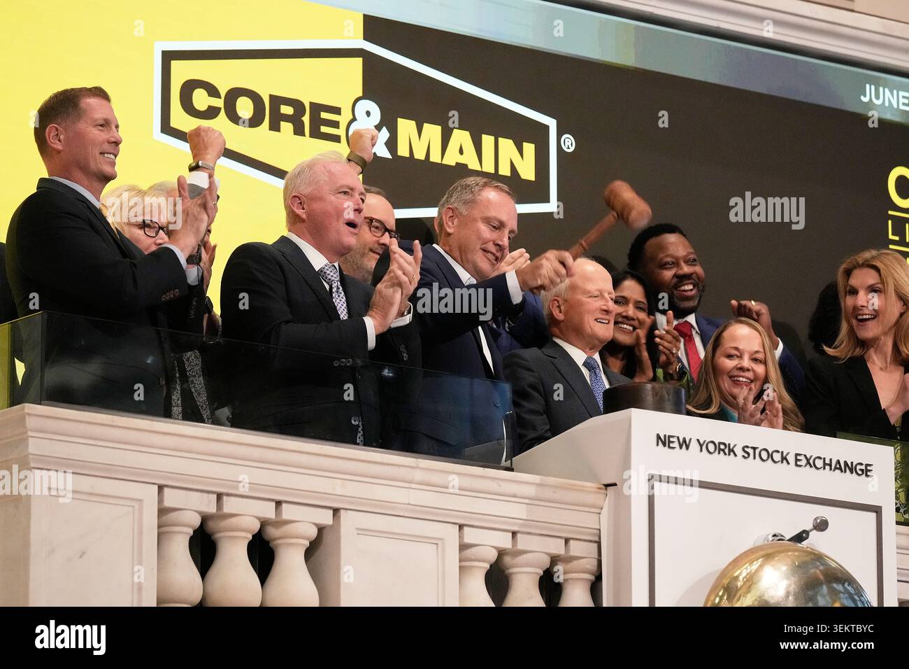Core & Main CEO Mark Witkowski gavels trading closed at the New York ...