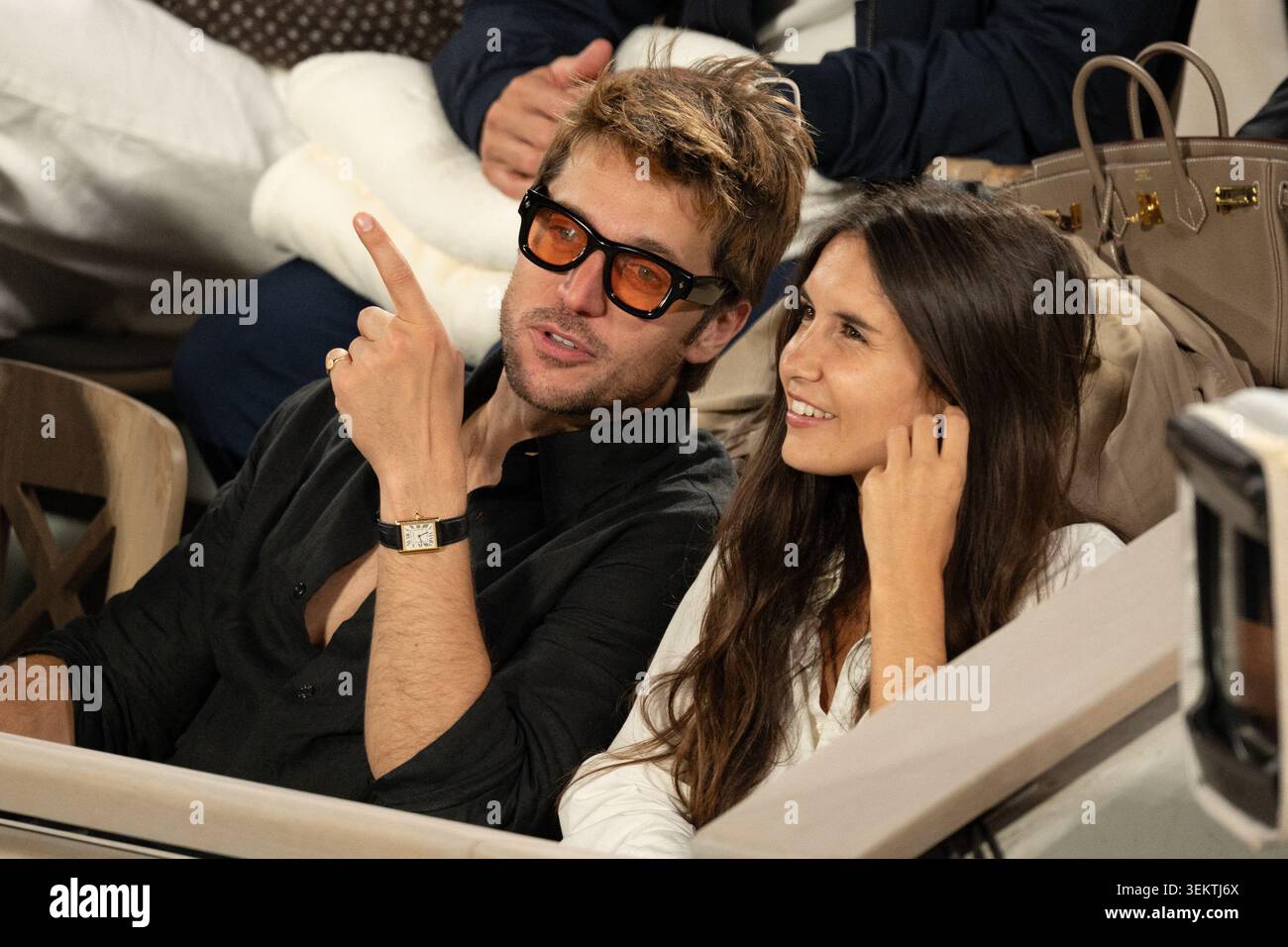 Lucas Bravo attends the 11rd day of the Roland-Garros 2026 at Roland ...