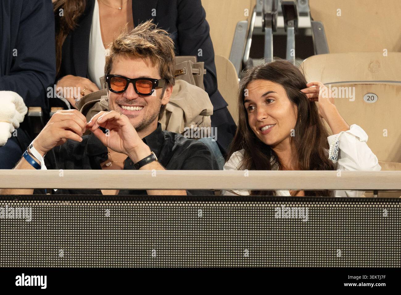 Lucas Bravo attends the 11rd day of the Roland-Garros 2026 at Roland ...