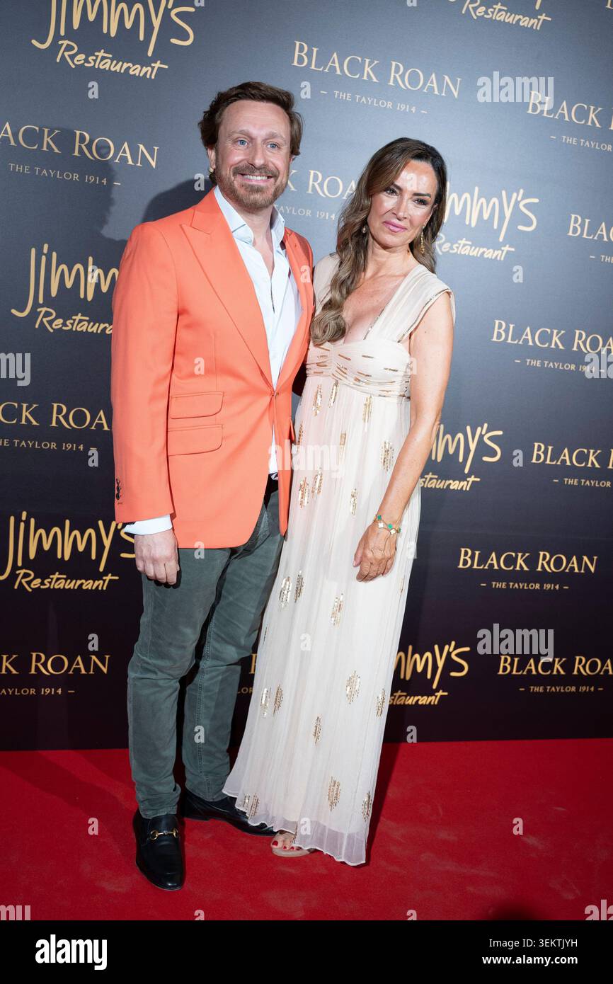 Juan Peña and Sonia Garcia during the first anniversary of "Black Roan ...