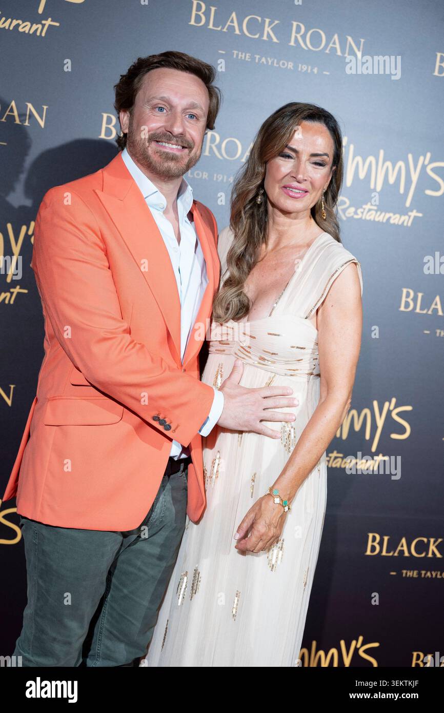 Juan Peña and Sonia Garcia during the first anniversary of "Black Roan ...