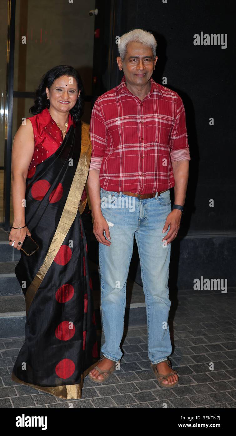 MUMBAI, INDIA - JUNE 3: Geetanjali Kulkarni and Atul Kulkarni attend ...