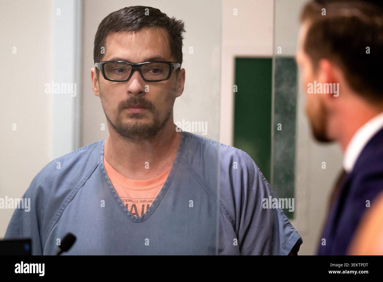 FILE - Jesse Calhoun appears in Multnomah County Circuit Court for his ...