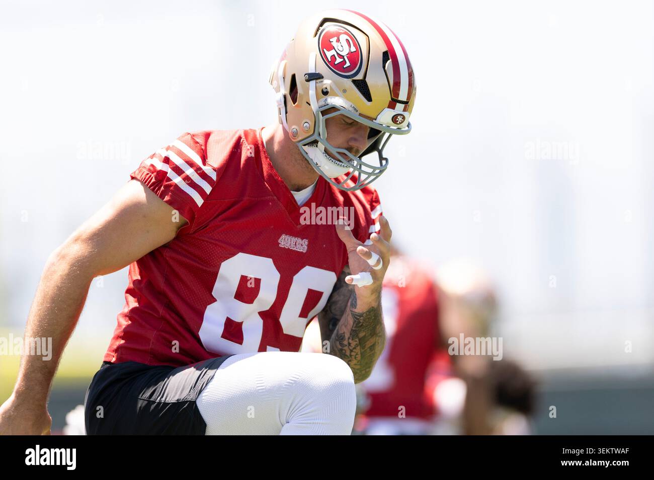 June 3, 2026; Santa Clara, California, USA; San Francisco 49ers tight ...