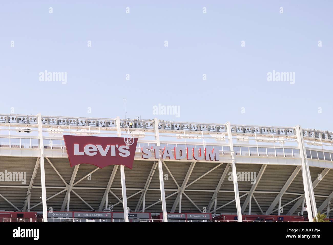 June 3, 2026; Santa Clara, California, USA; General view of the signage ...