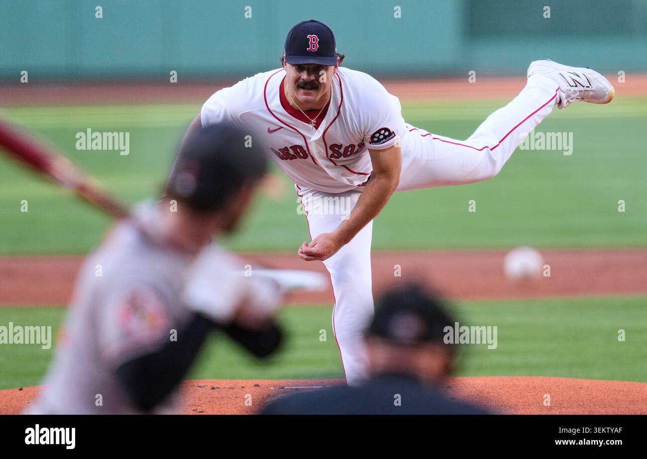 Boston Red Sox's Payton Tolle delivers during the first inning of a ...