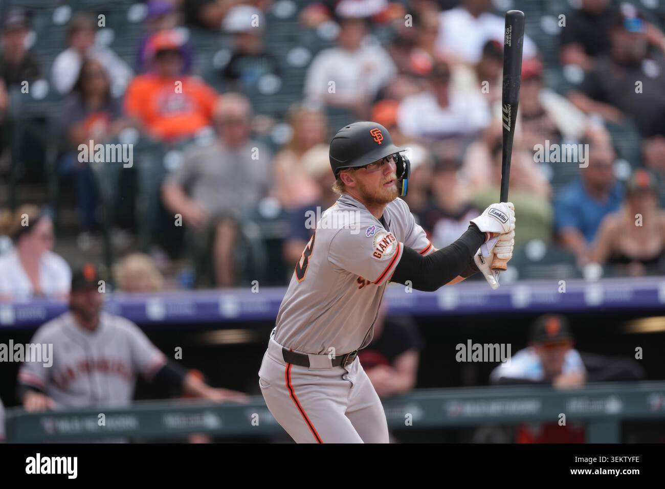 San Francisco Giants' Jonah Cox in the ninth inning of a baseball game ...