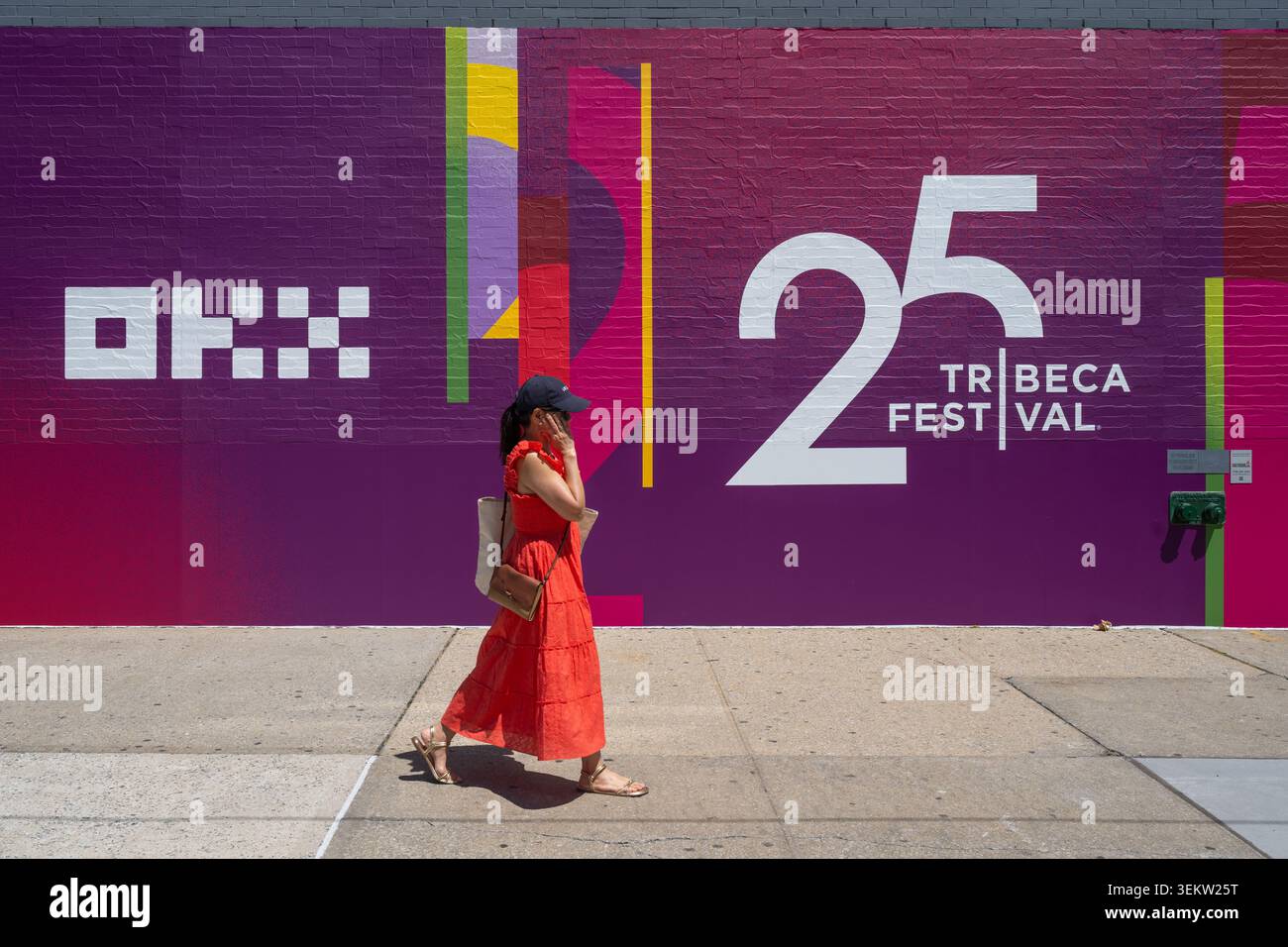 Photo by: NDZ/STAR MAX/IPx 2026 6/3/26 Signage for the 25th Tribeca ...
