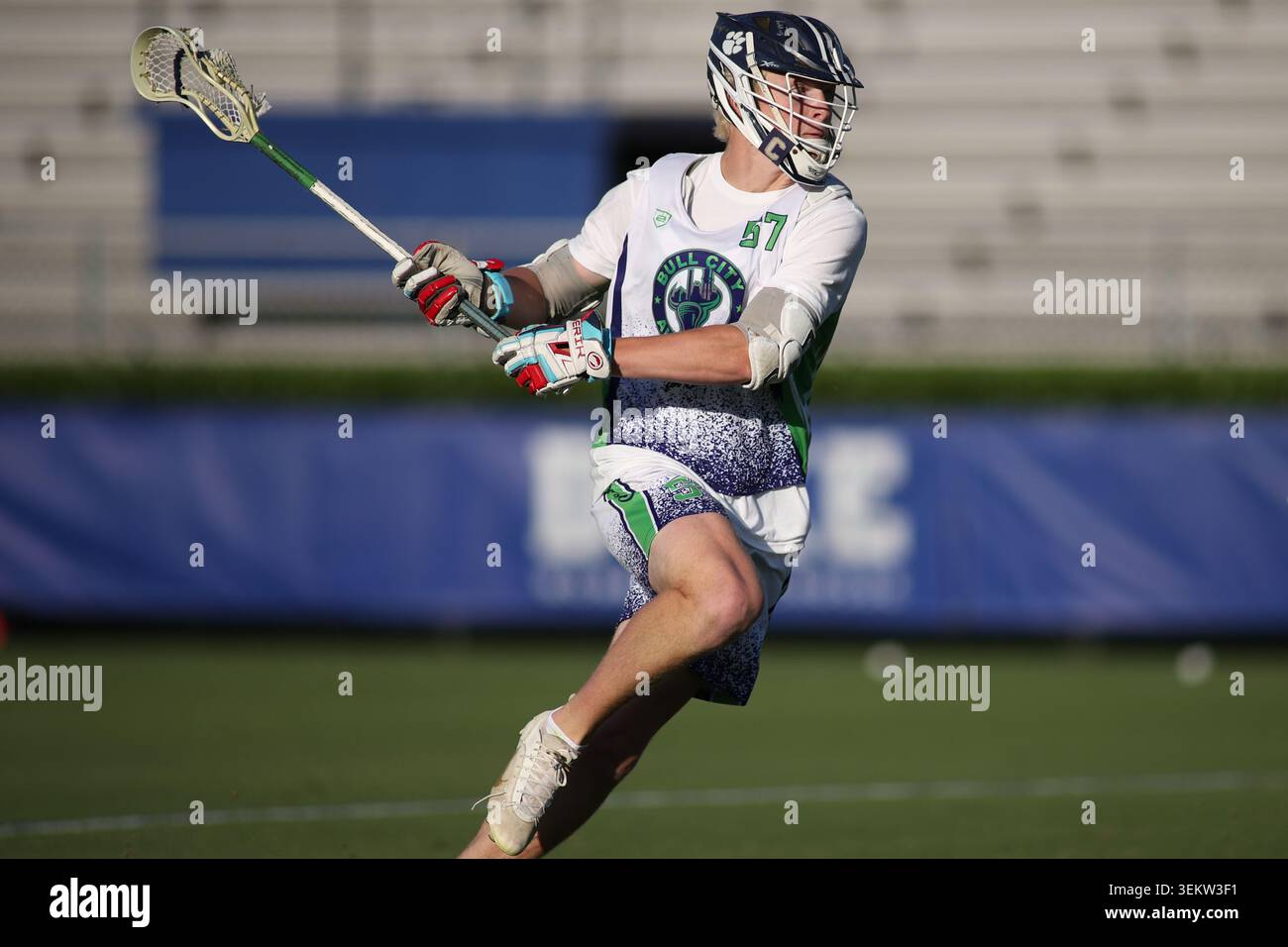 Durham, NC: 3 June 2026, Tyson Blalock (57) shoots during a match up ...