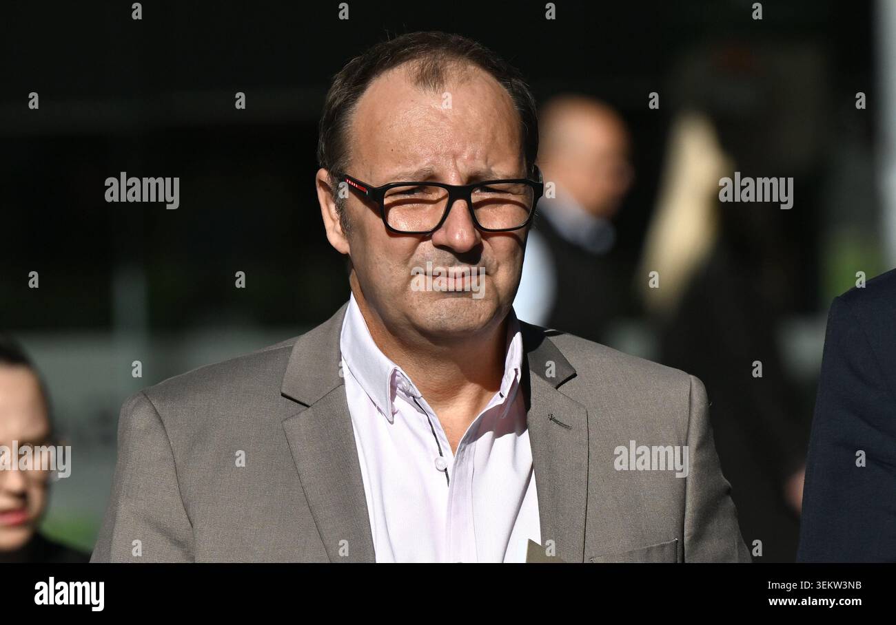 Mark Sheridan Waden is seen arriving at the Brisbane Supreme Court, in ...