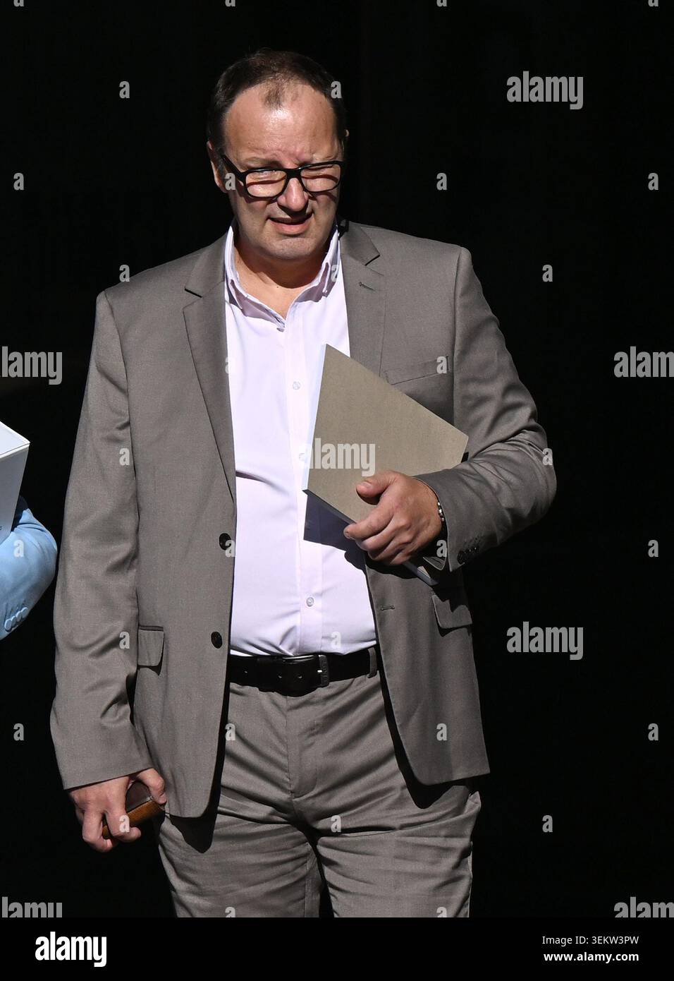 Mark Sheridan Waden is seen arriving at the Brisbane Supreme Court, in ...